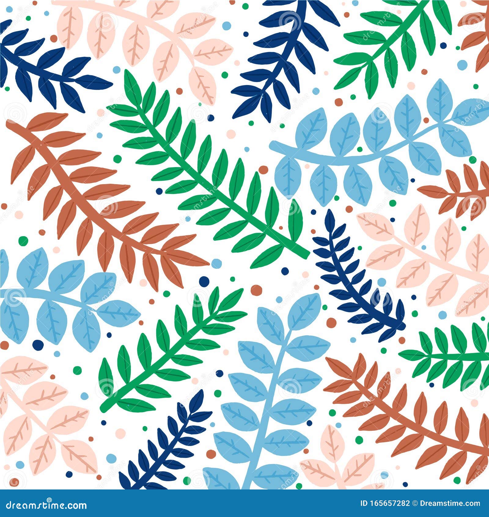 Pattern with branches. stock vector. Illustration of branches - 165657282