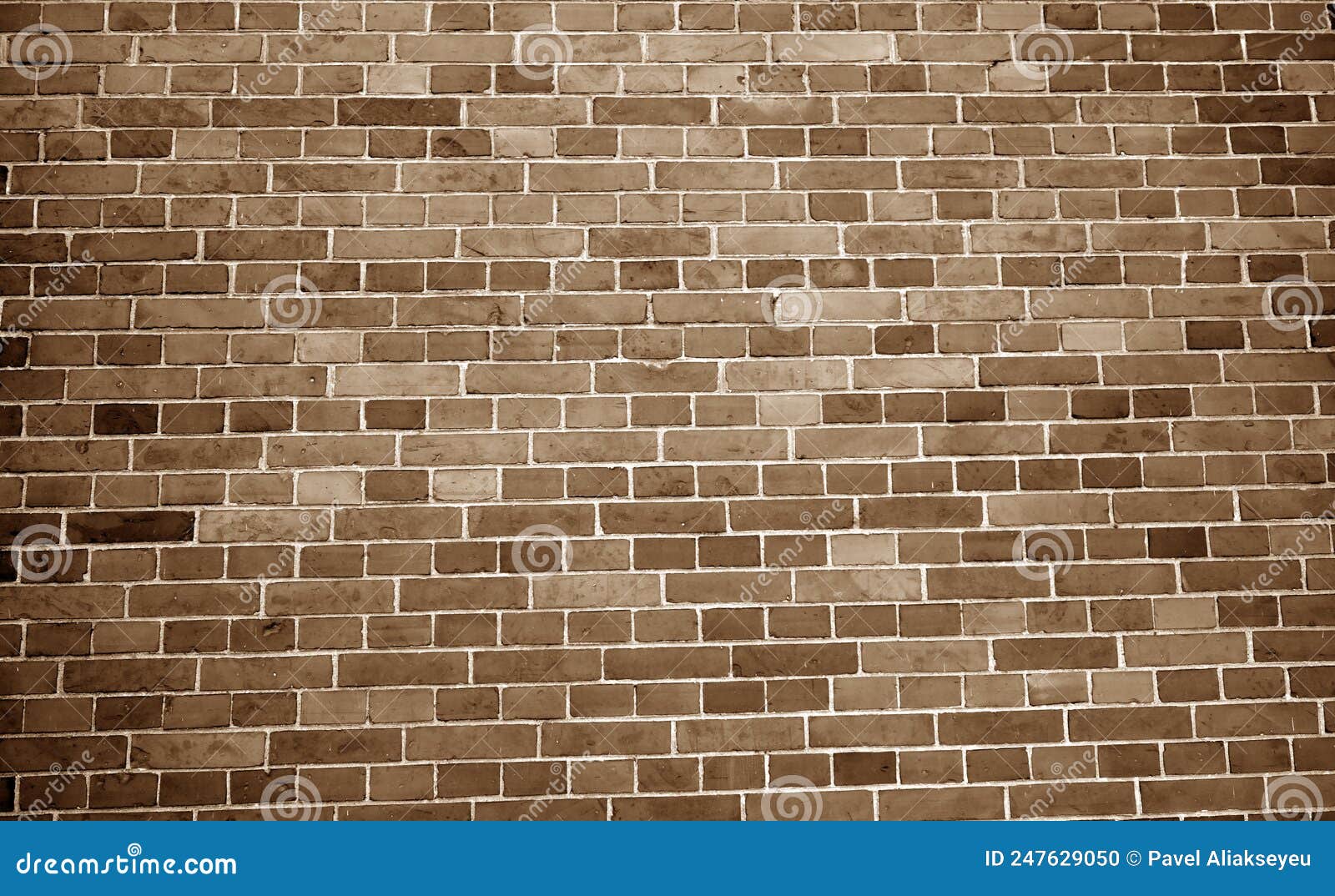 Pattern of Brick Wall in Brown Tone Stock Photo - Image of vintage ...