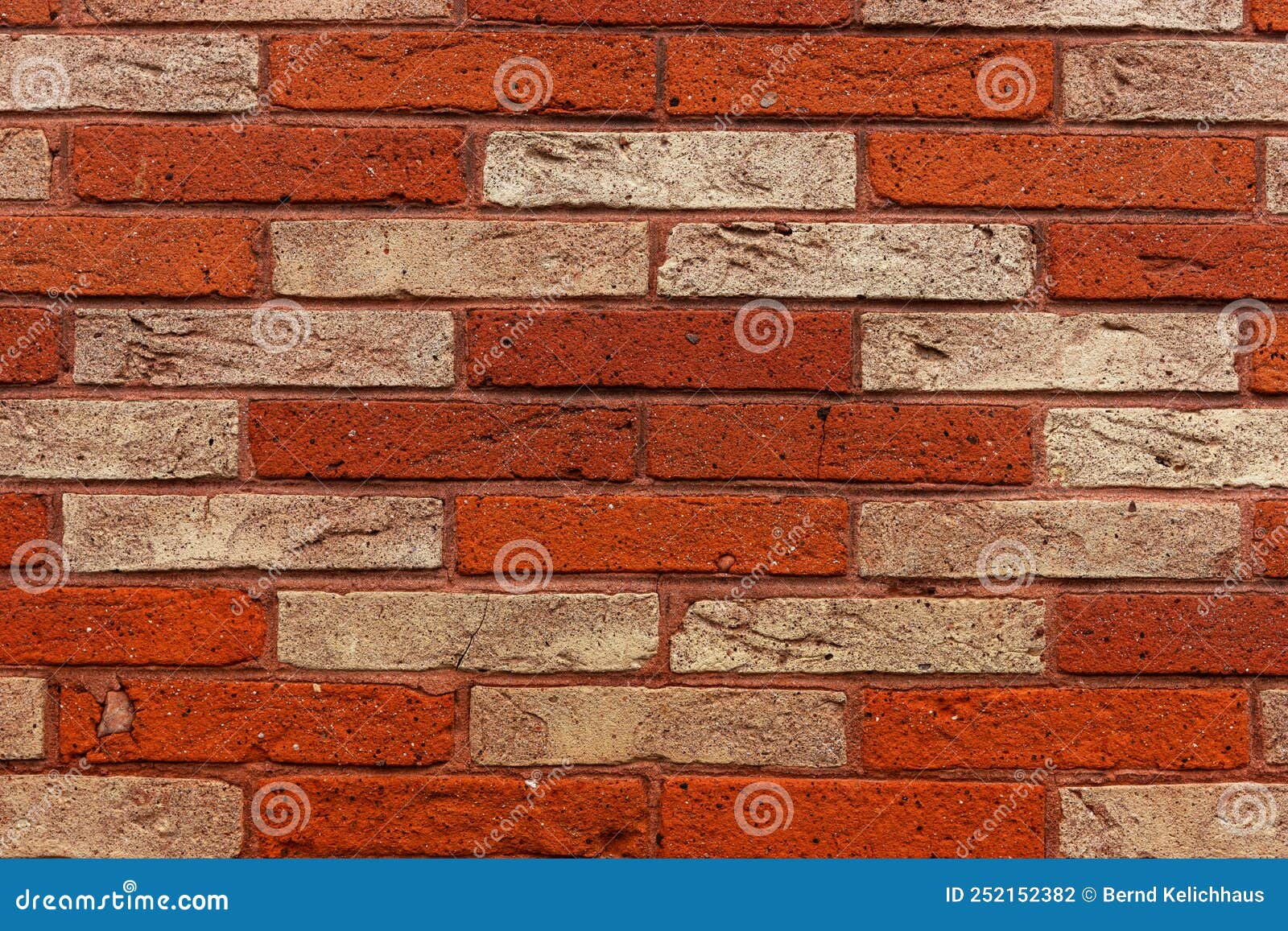 Pattern in the Brick Wall with Light Red and Dark Red Bricks Stock ...