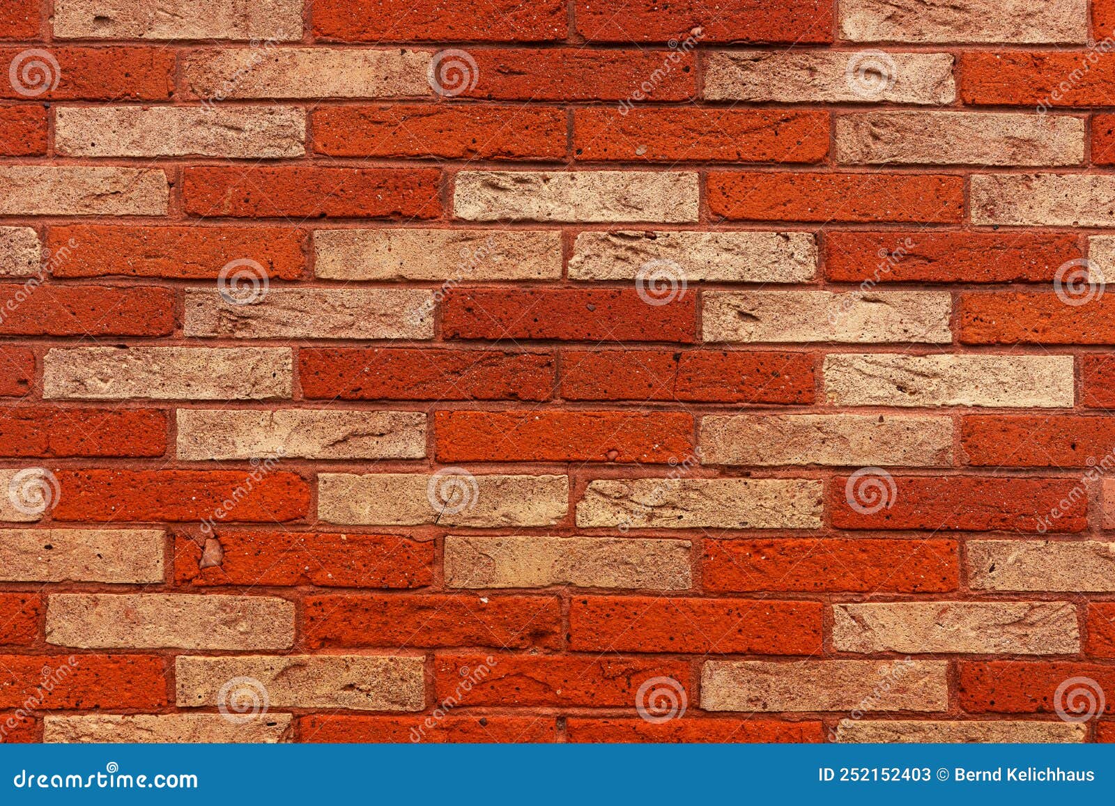 Pattern in the Brick Wall with Light Red and Dark Red Bricks Stock ...