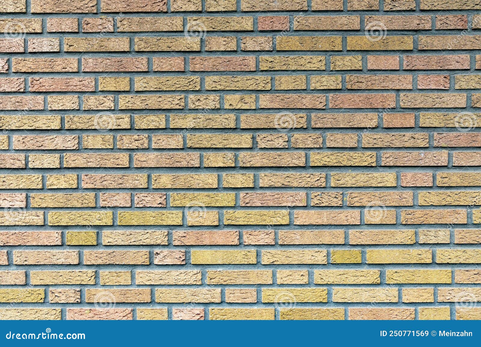 Pattern of Brick Wall in Yellow Colors Stock Image - Image of solid ...