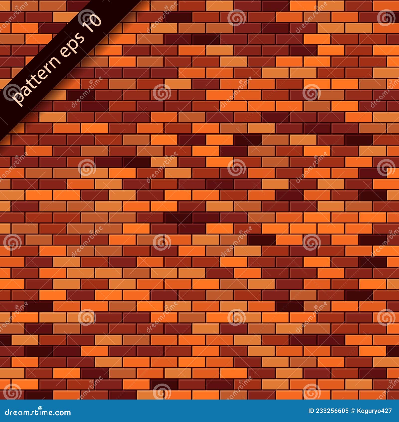 Pattern Brick. Wallpaper with a Pattern of Bricks. Stock Vector ...