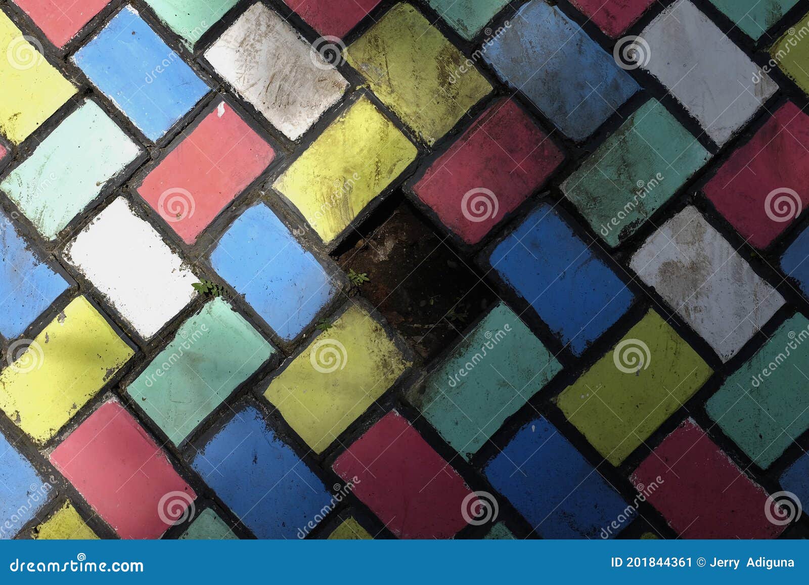 Pattern of Bricks Paint in Color Stock Image - Image of design ...