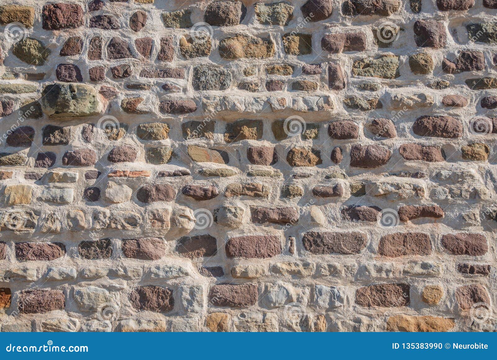 Pattern of Bricks and Stones at Old Middle Age Wall, Magdeburg, Germany ...