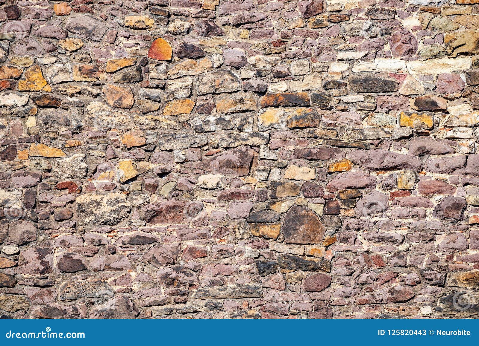 Pattern of Bricks and Stones at Old Middle Age Wall, Magdeburg, Stock ...