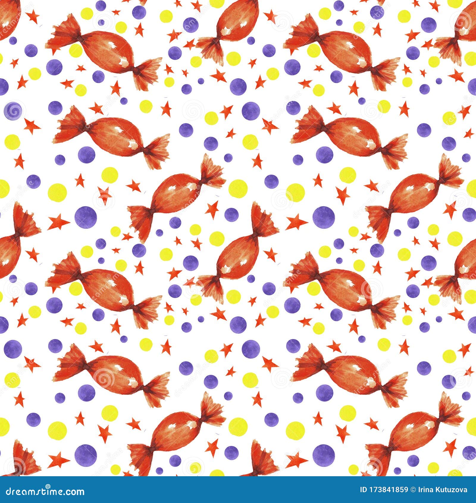 Pattern of Bright Orange with Decorative Elements on a White Background ...