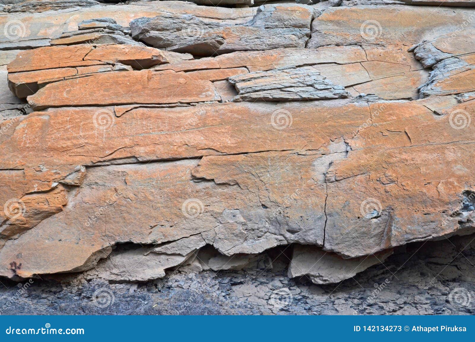 Pattern of Broken Rock Texture on the Cliff Stock Image - Image of ...