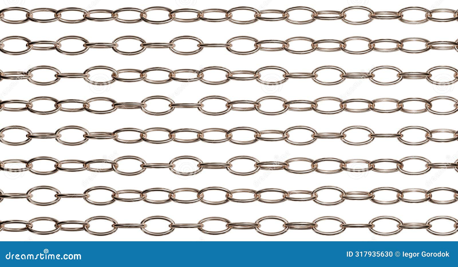 High-Quality Bronze Metal Chain Links Pattern Stock Illustration ...