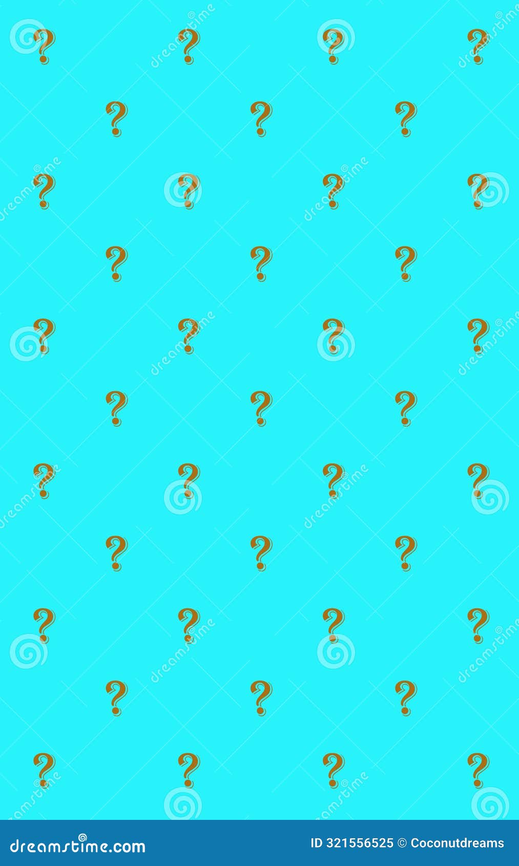 Pattern of Bronze Question Marks on Blue Background Stock Illustration ...