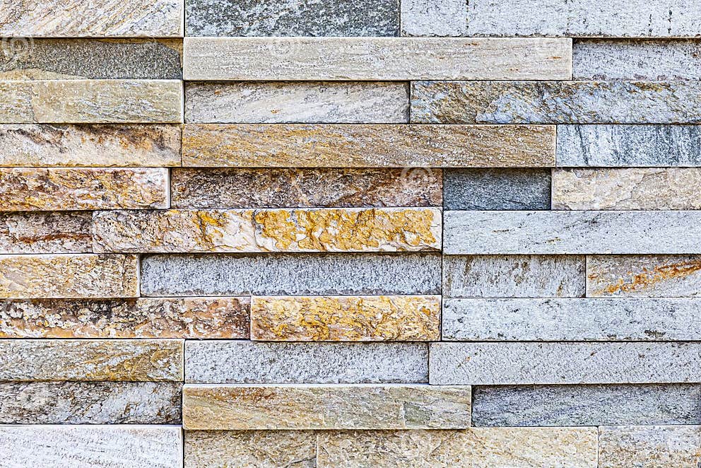 Pattern Brown Stone Cladding Wall Tile Texture and Seamless Background ...