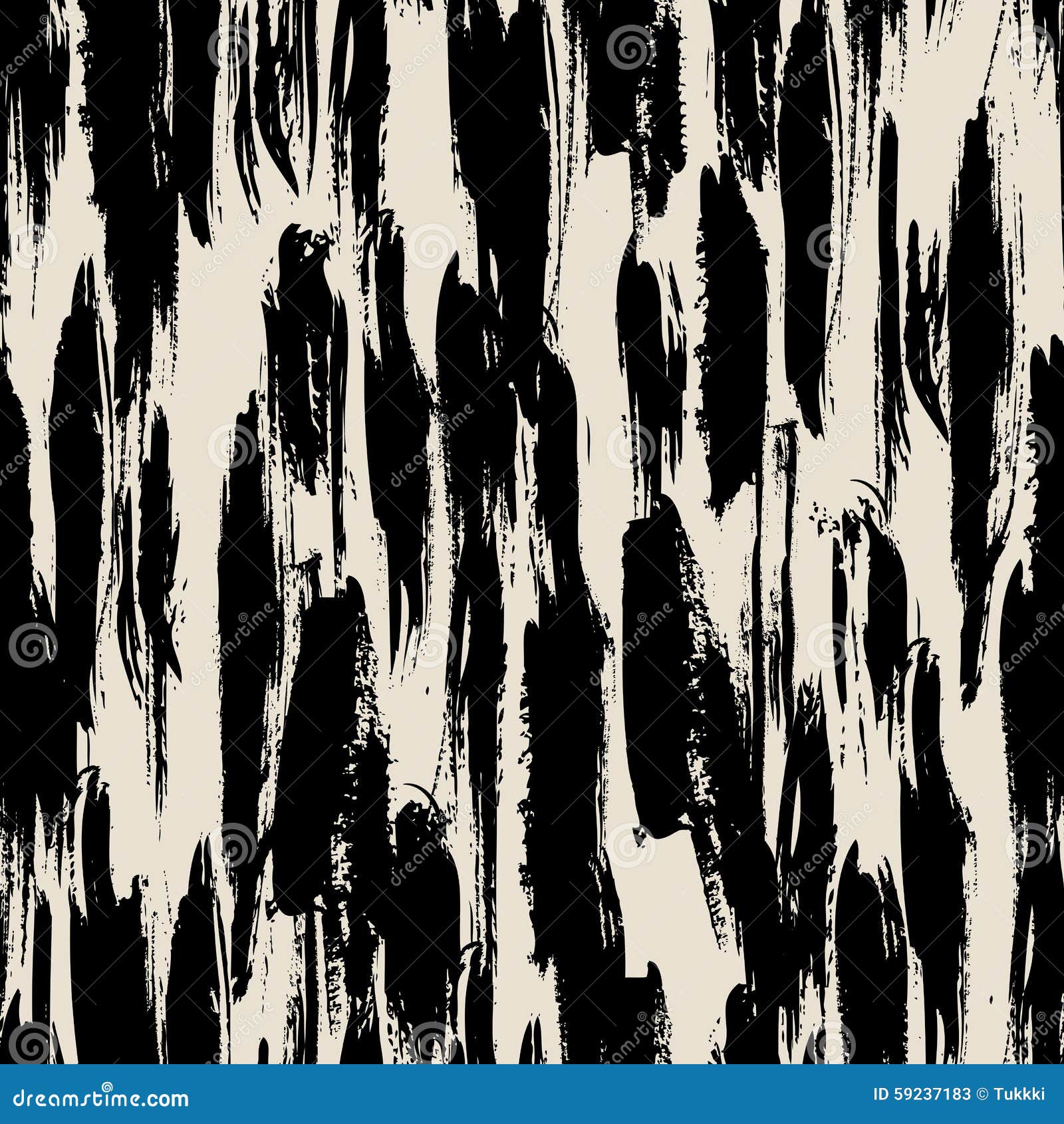 Pattern with Brushstrokes and Stripes Stock Vector - Illustration of ...