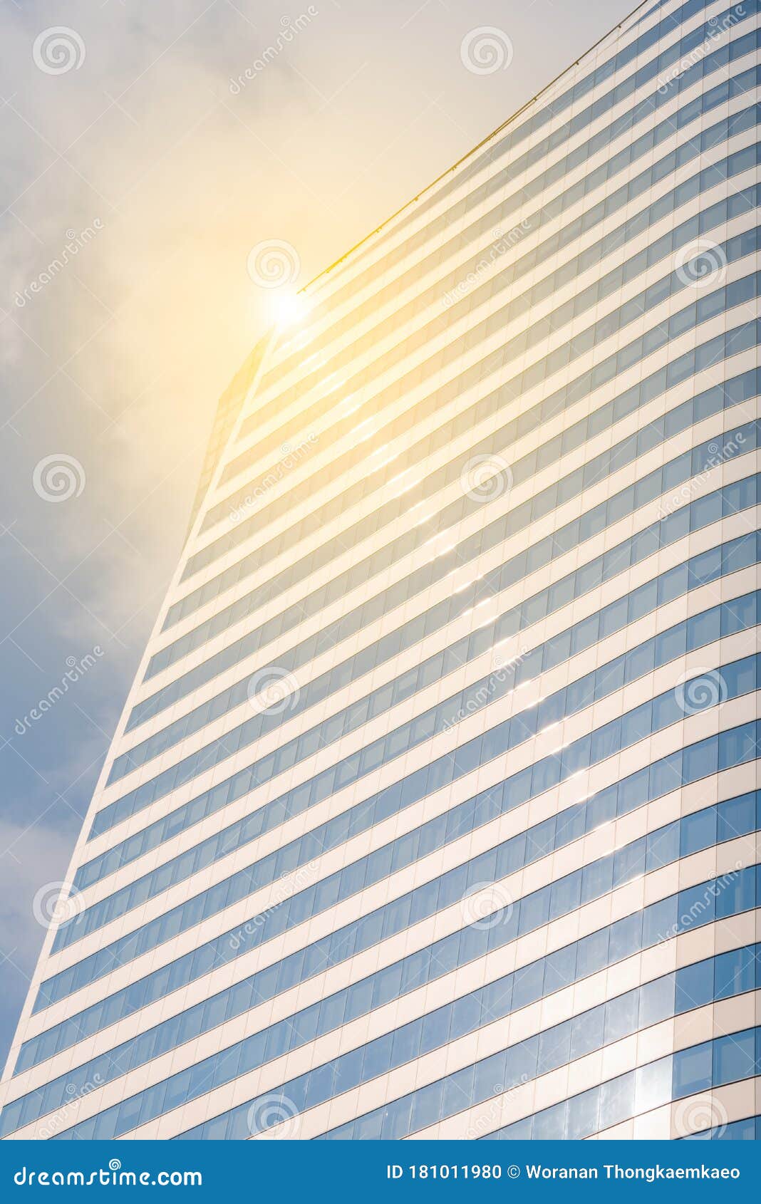 Pattern in Building with Sunlight Reflection Stock Photo - Image of ...