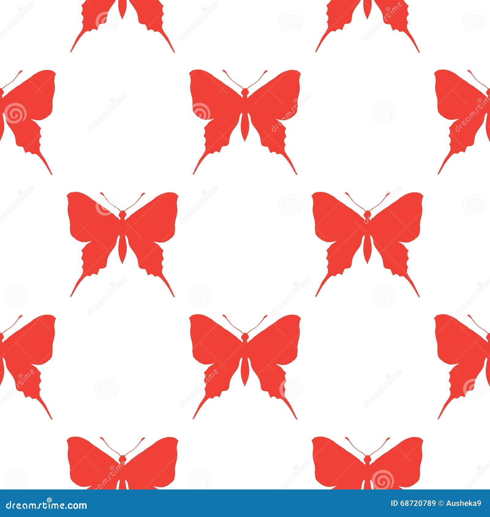 Pattern with butterfly stock vector. Illustration of floral - 68720789