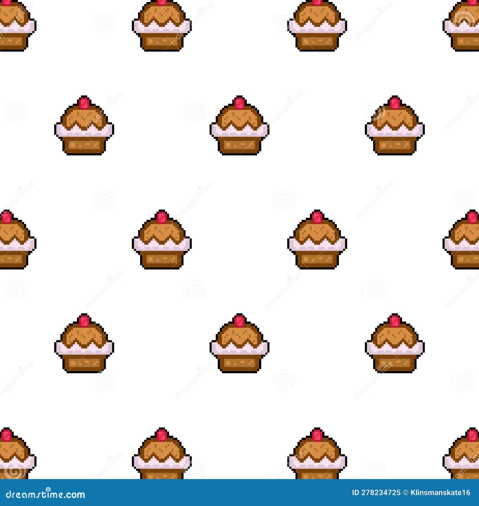 Pattern Cake Pixel Art Design Background Stock Vector - Illustration of ...