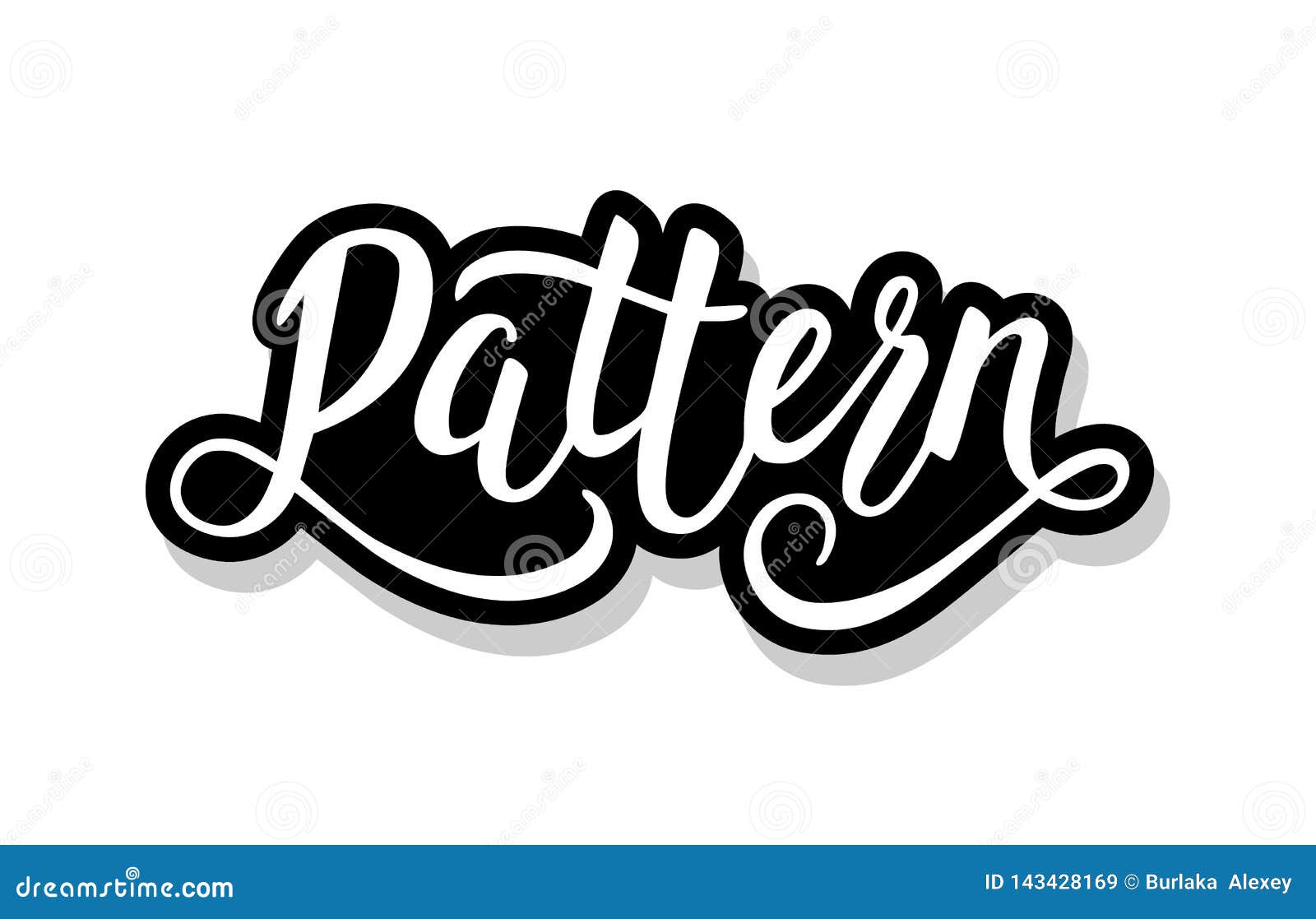 Pattern Calligraphy Template Text for Your Design Illustration Concept ...