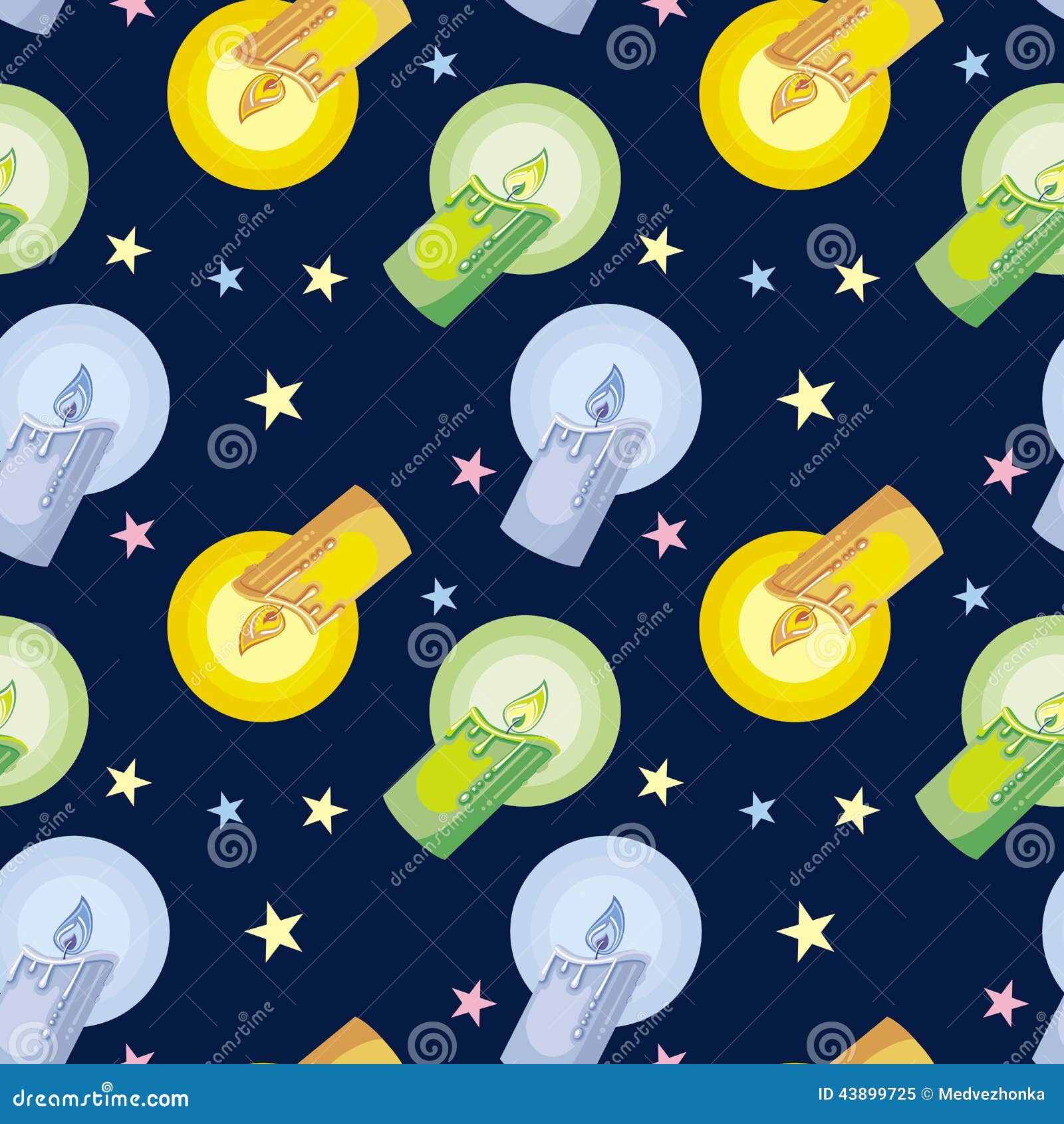 Pattern with candles stock illustration. Illustration of graphic - 43899725
