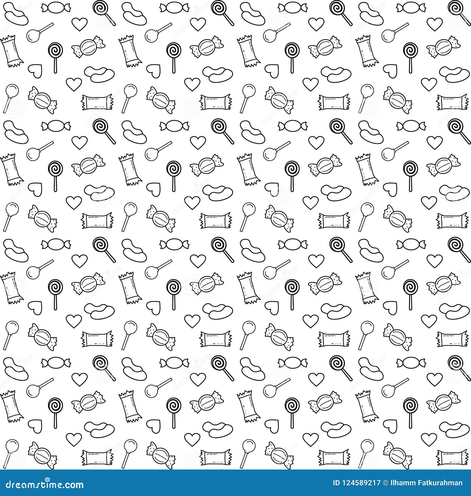 Pattern candy line vector stock vector. Illustration of colorful ...