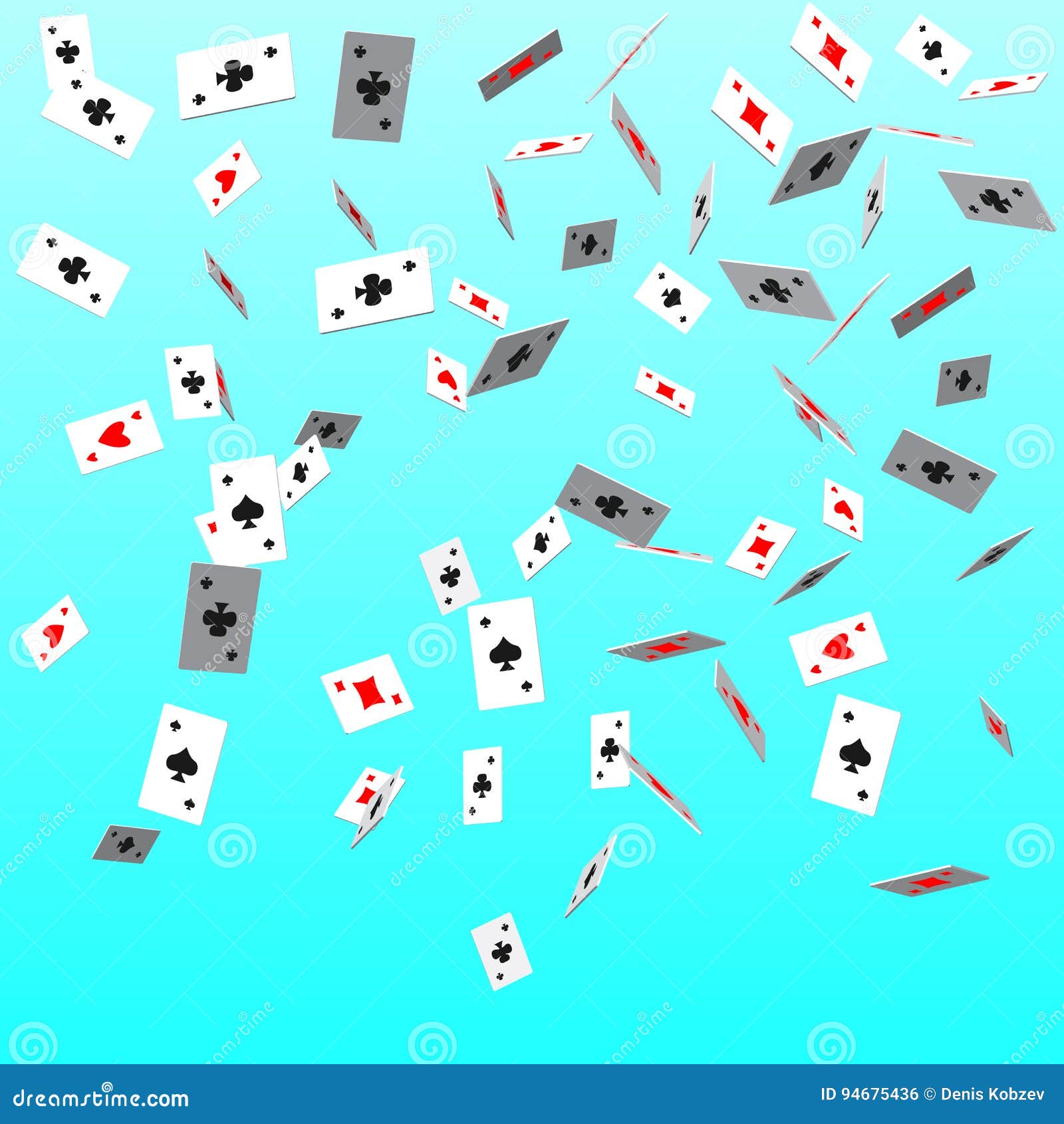 Pattern Card Suits. Casino and Shape, Decoration and Game and Poker ...