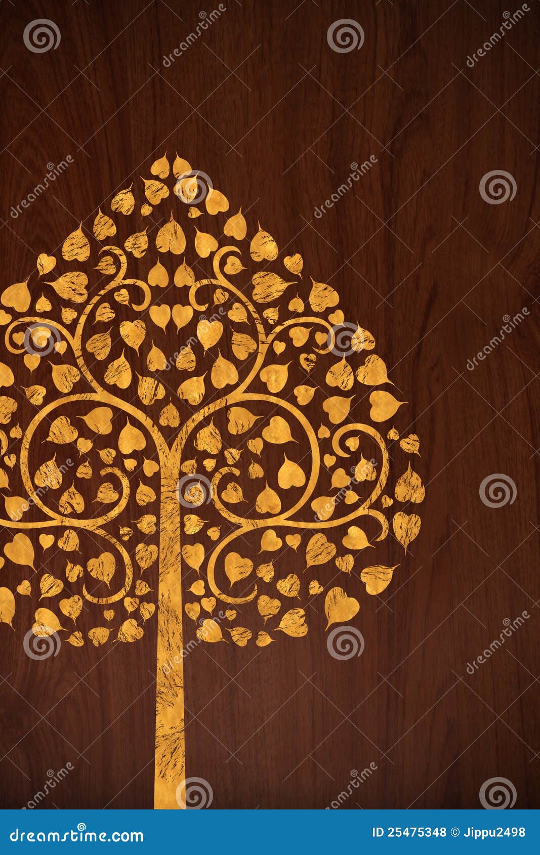 Pattern Carve Gold Tree on Wood Texture Stock Photo - Image of exterior ...