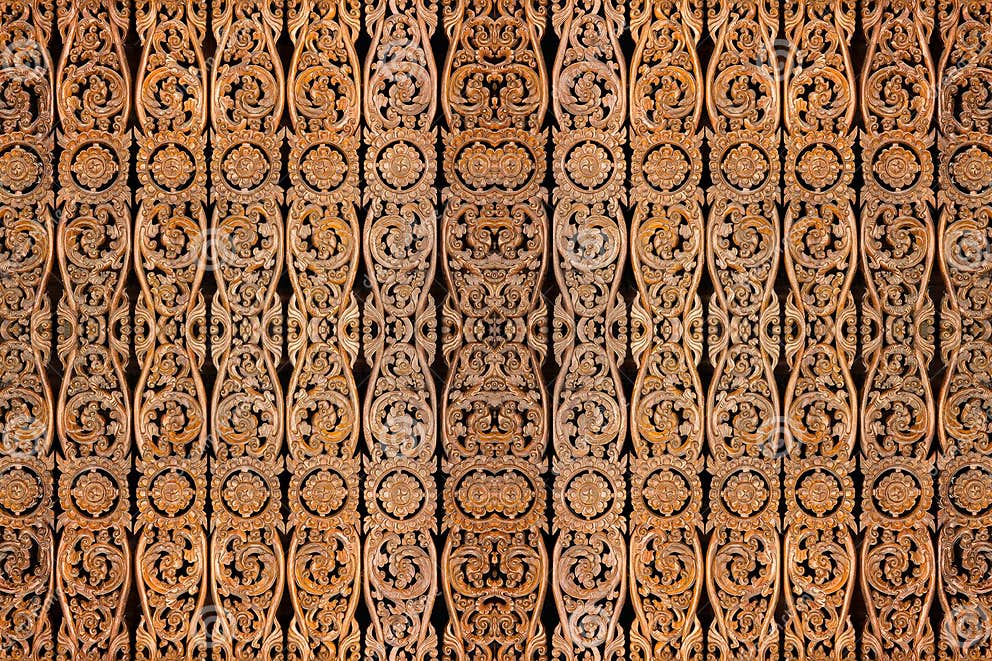 Pattern of carved wood. stock photo. Image of ornament - 288351992
