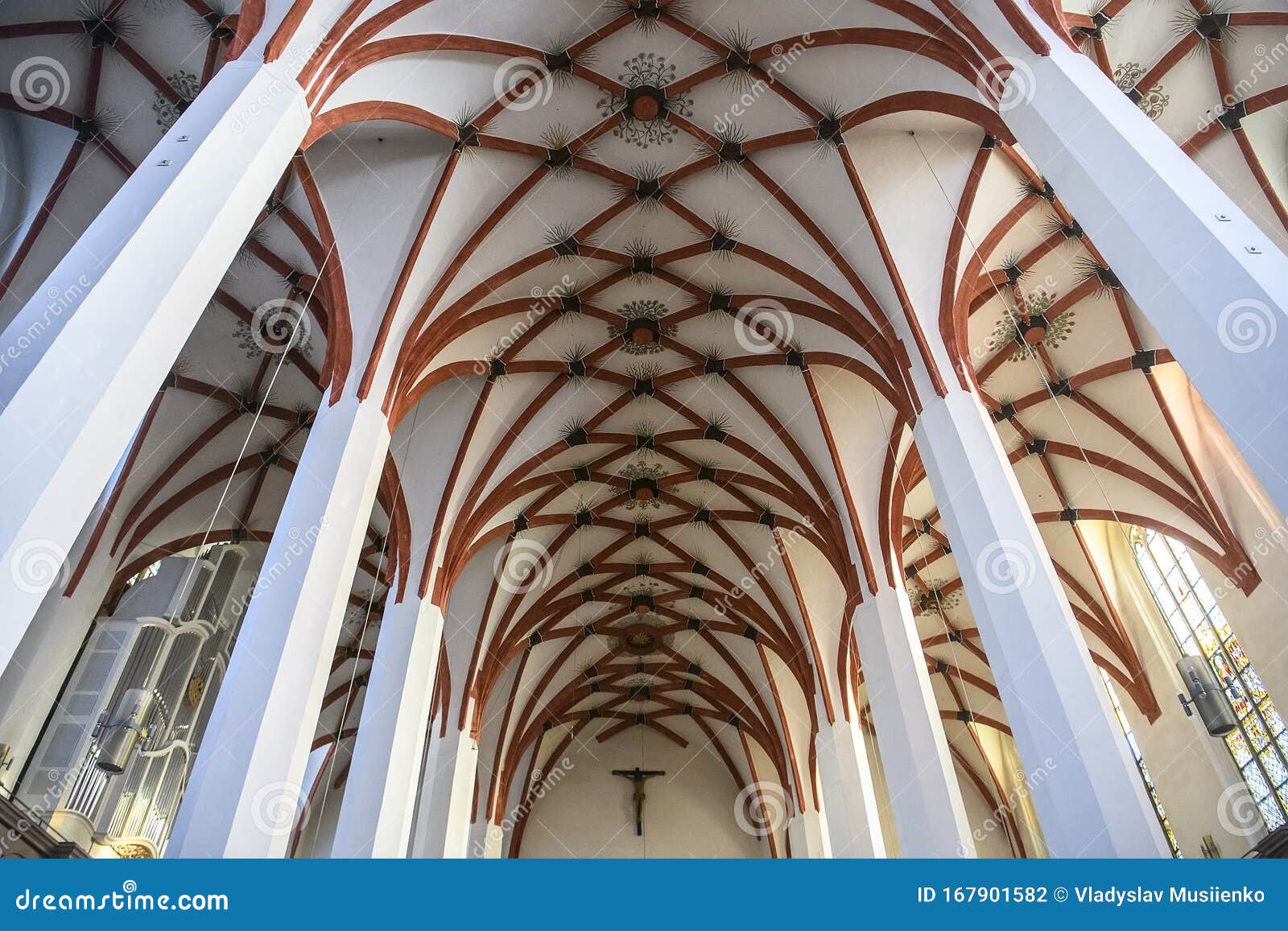 Pattern on the Ceiling of Lutheran St. Thomas Church Thomaskirche ...