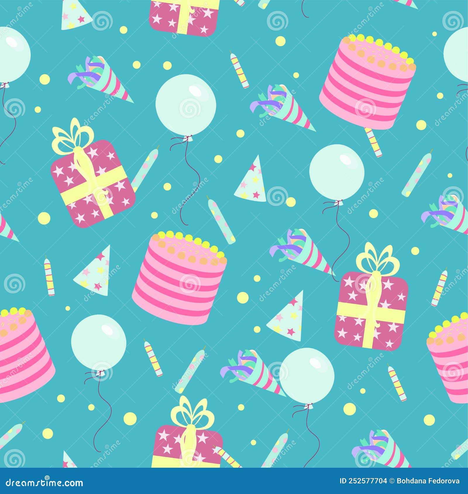 Pattern with celebration stock vector. Illustration of celebration ...