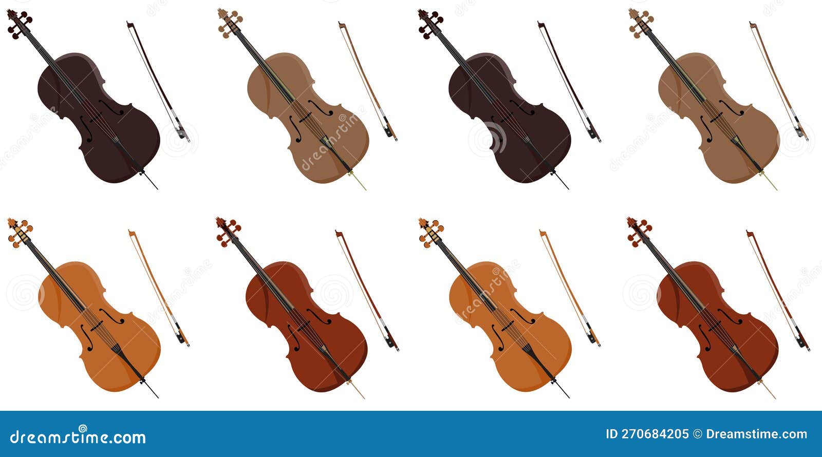 Pattern With Cellos On A White Background, Violins, Musical String ...