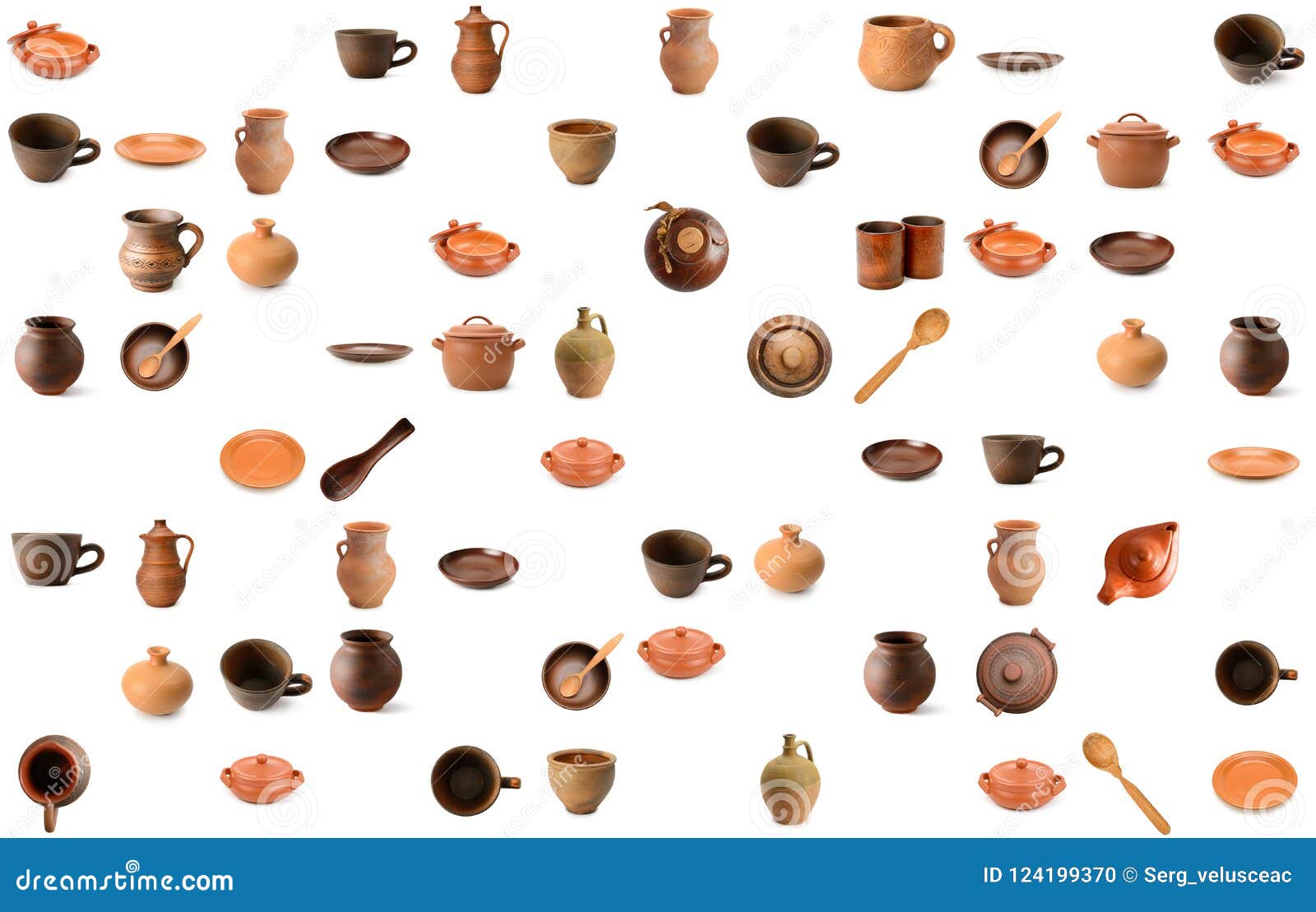 Pattern Ceramic / Earthenware Isolated on White Stock Photo - Image of ...