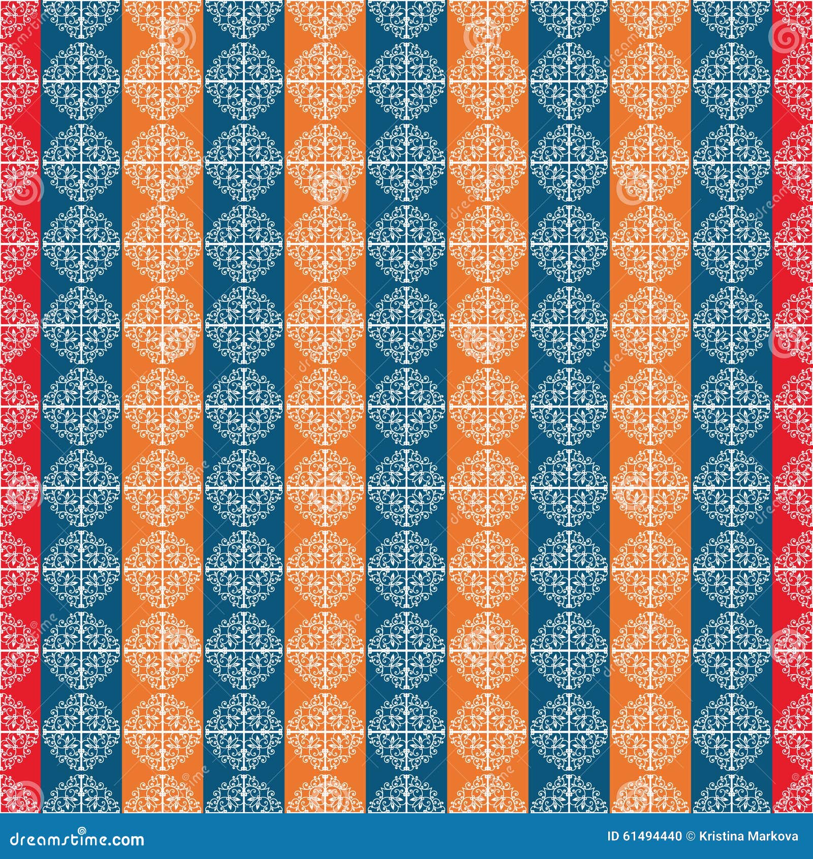 Pattern with Ceramic Motives Vector Seamless Stock Vector ...