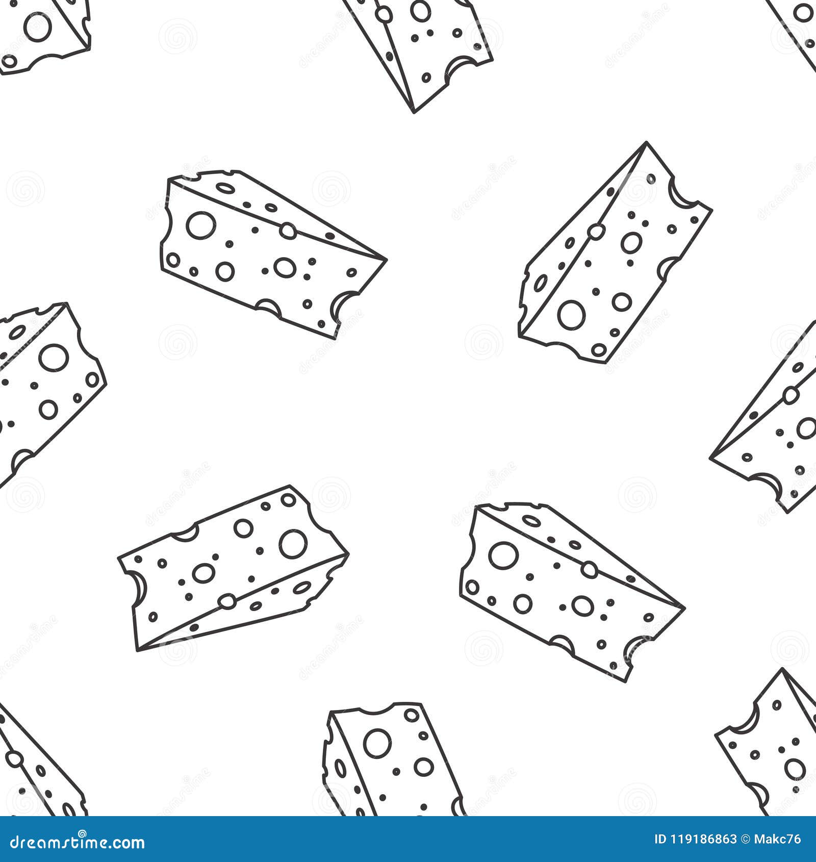 Pattern with cheese stock vector. Illustration of retro - 119186863