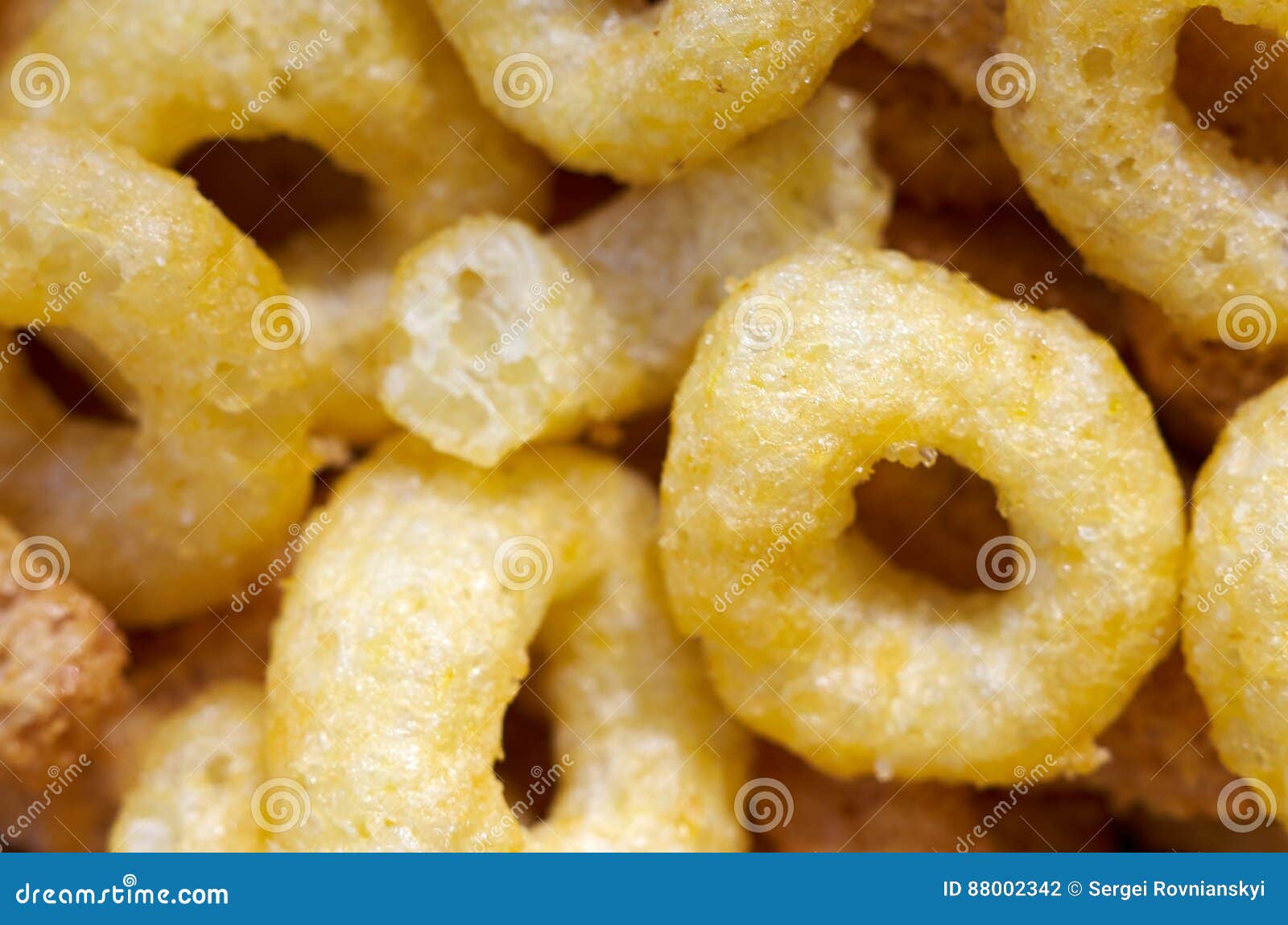 Pattern of Cheese Puffs, Texture Stock Photo - Image of nutrition ...