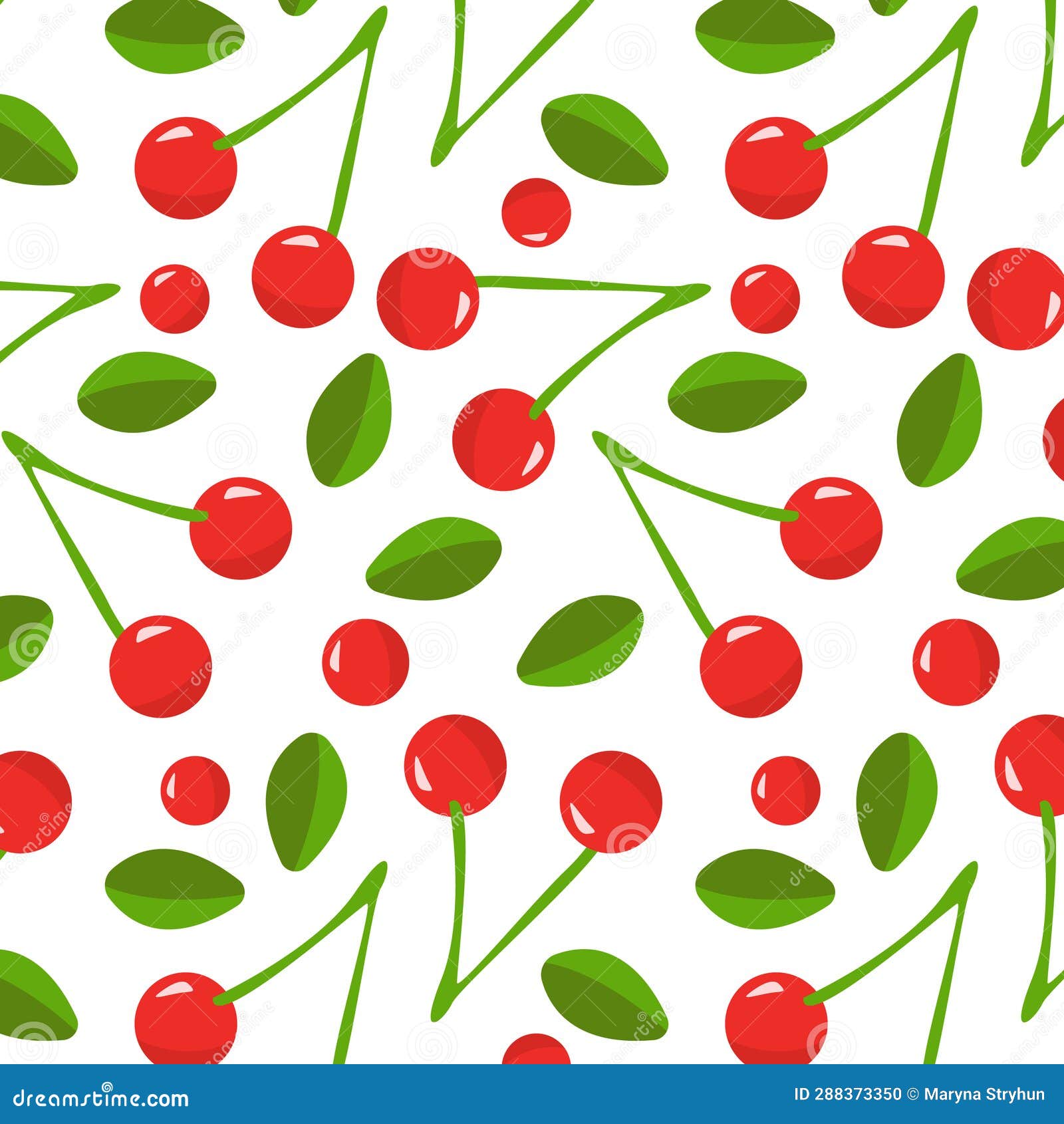 Pattern Cherry, Berry on a Transparent Background in the Style of Flat Vector Graphics Stock ...