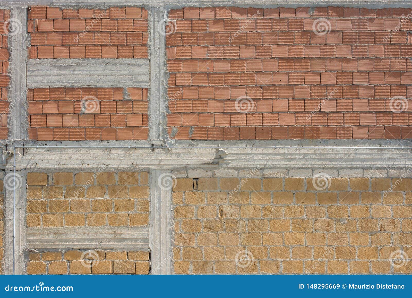 Pattern of Chipped Stones and Brick Wall Texture and Background Stock ...