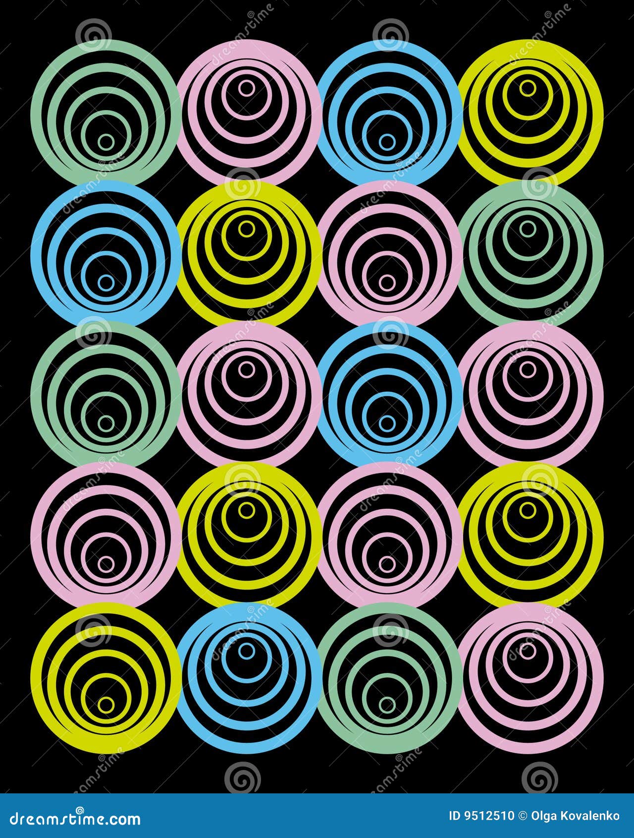 Pattern circle 1 stock vector. Illustration of style, vector - 9512510