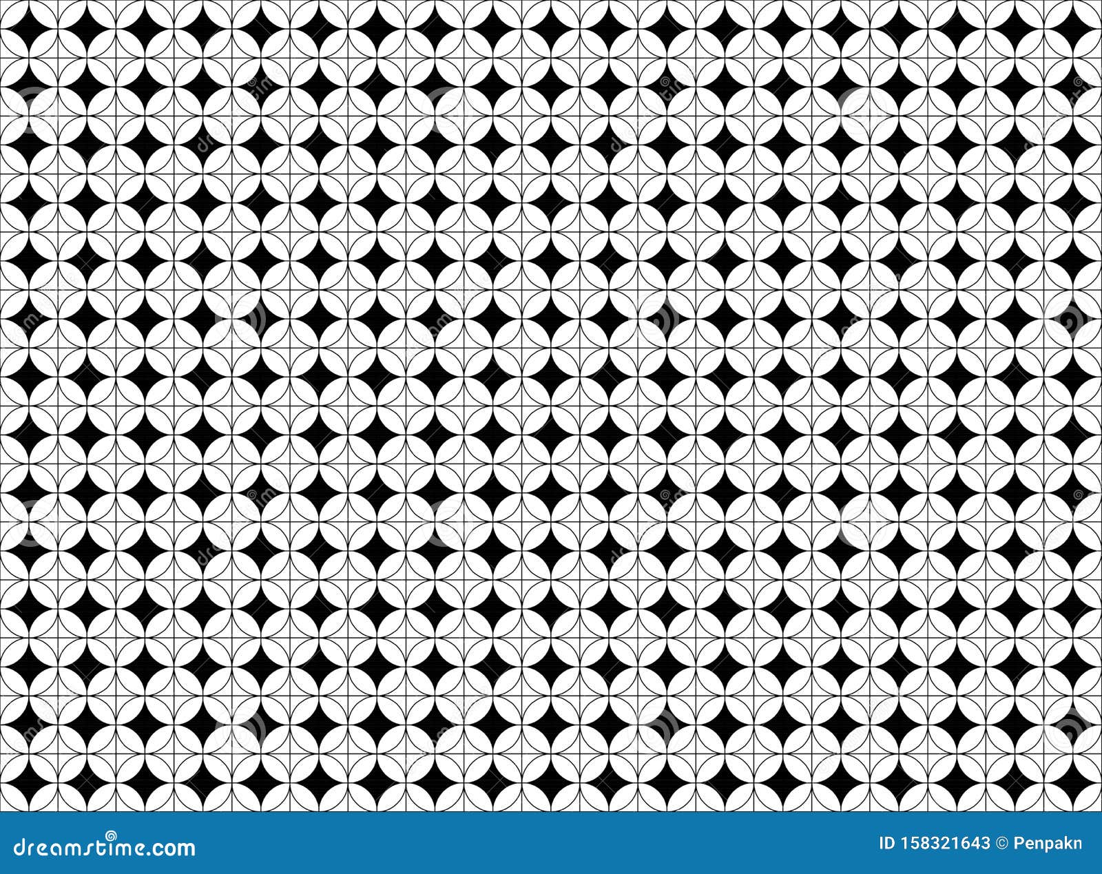 Pattern Circle In Channel Line Black Color Hatch Background On White ...