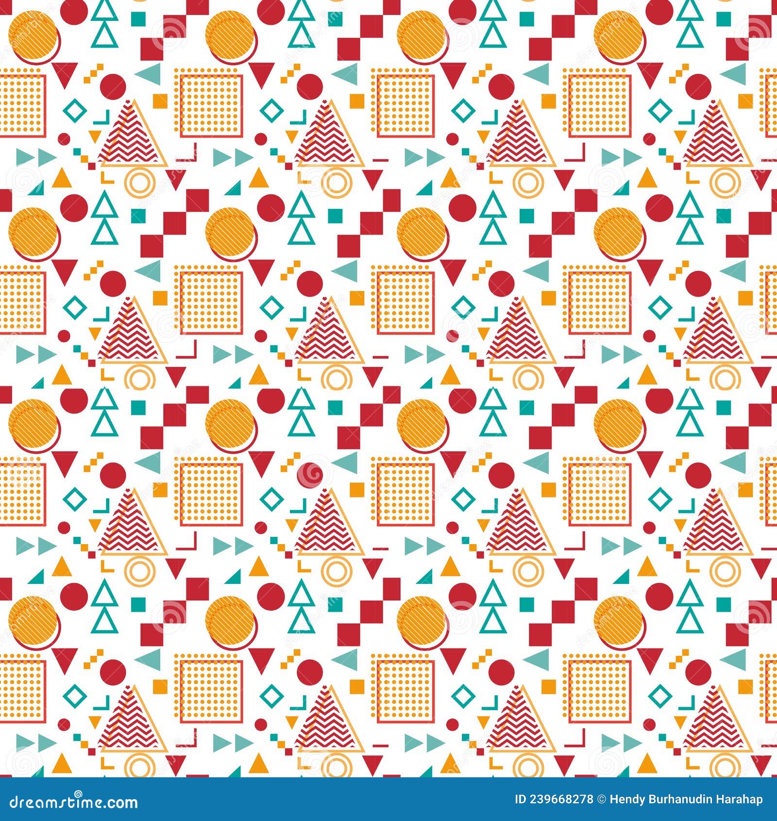 Pattern Circle Square and Triangle Stock Vector - Illustration of ...