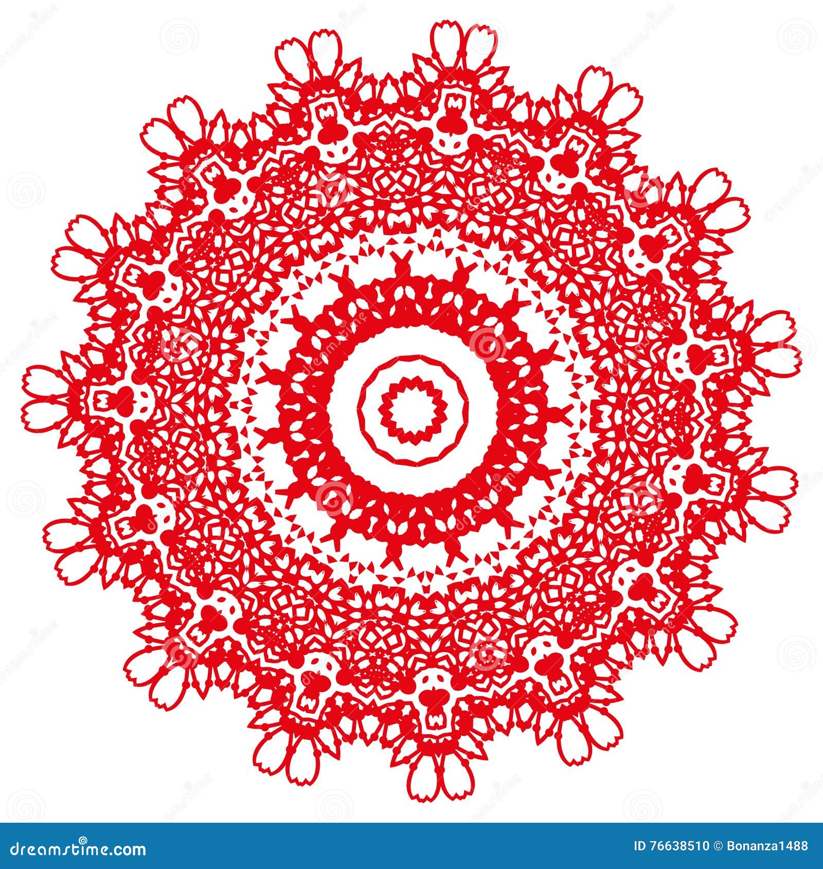 The pattern in the circle stock illustration. Illustration of decor ...