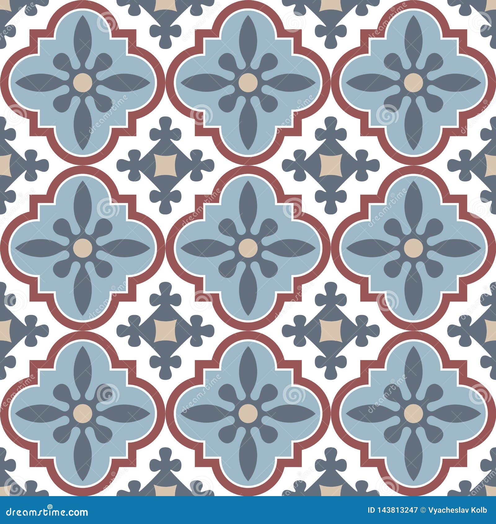 Pattern Classic Old European Baroque Traditional Style Stock Vector ...