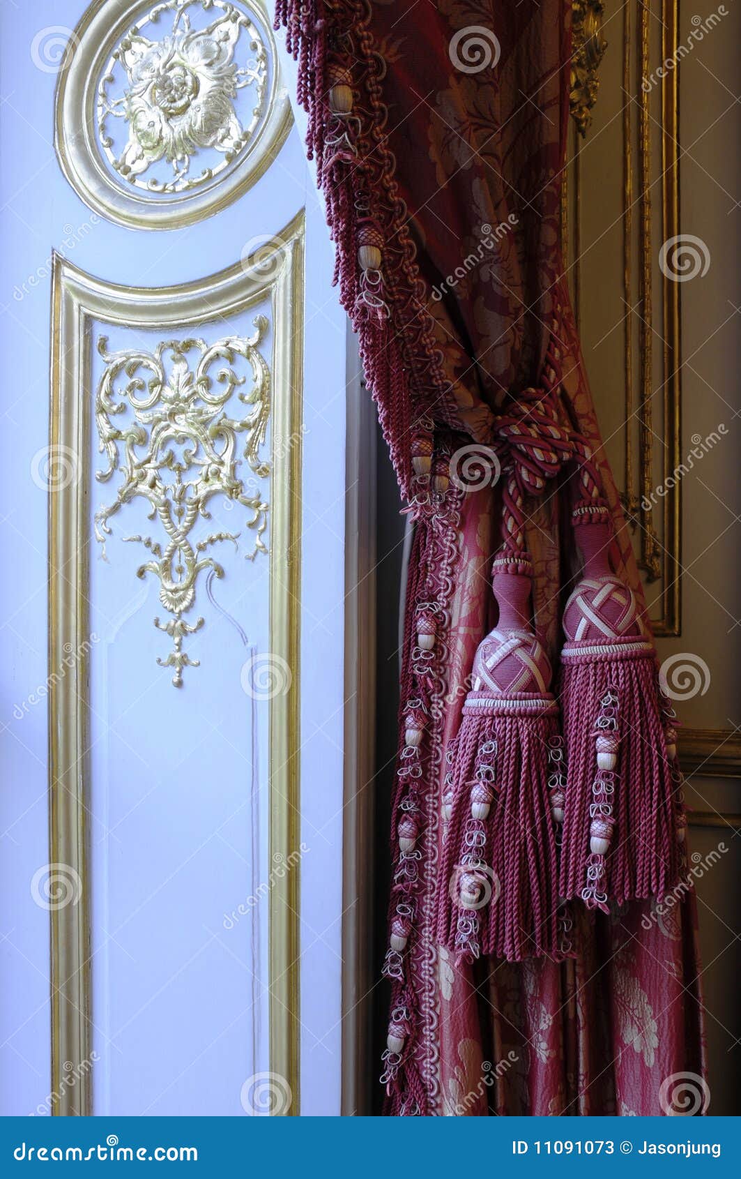 Pattern of Classical Decoration Stock Image - Image of curtain ...