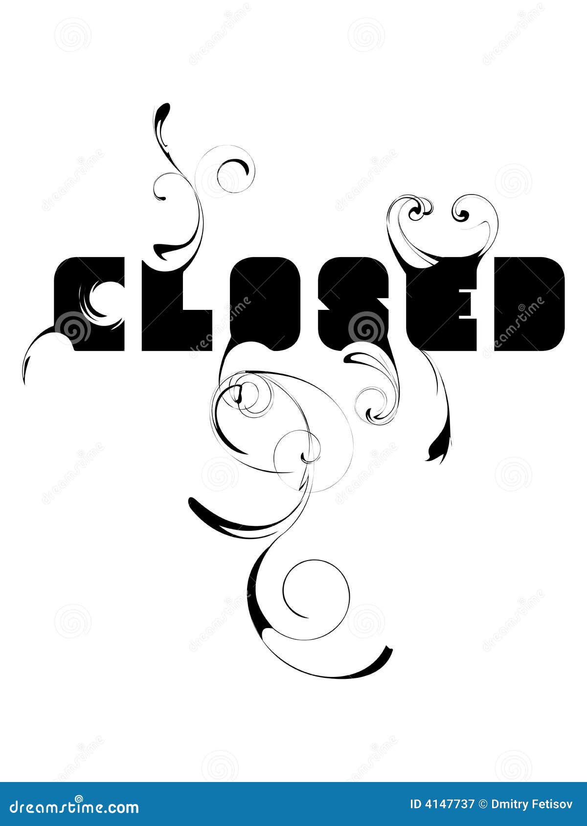 Pattern closed stock vector. Illustration of elegance - 4147737