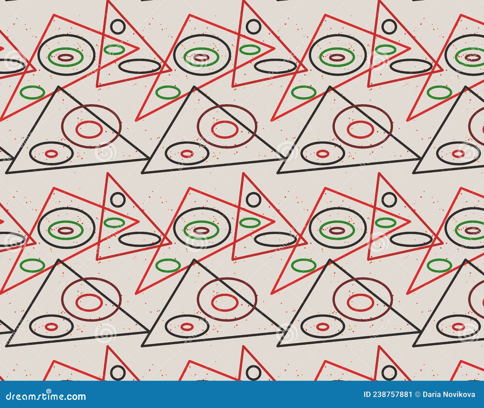 Set Of Triangles Intertwined As Valknuts And Star Of David Made Of ...