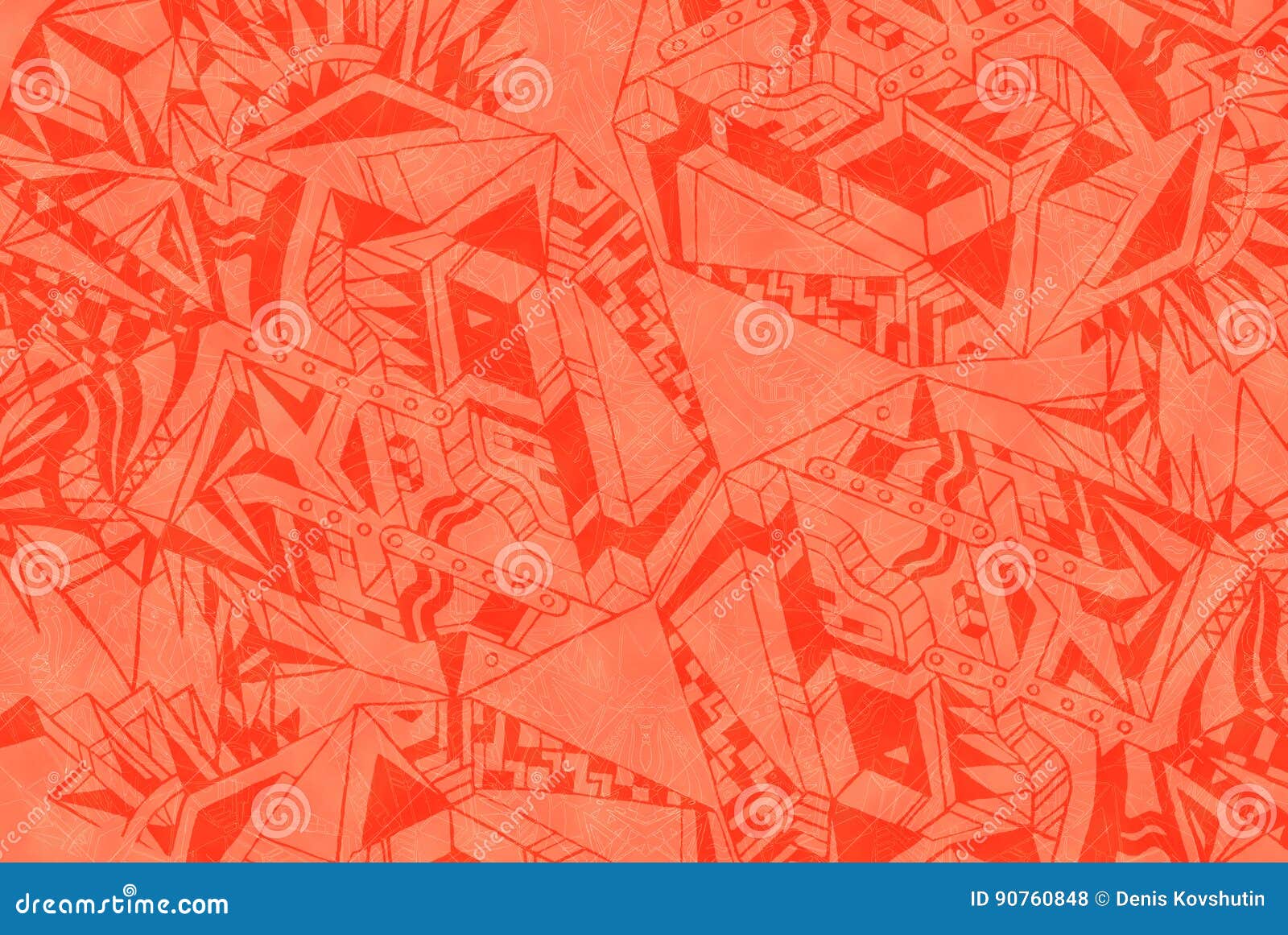 A Pattern on the Color Background Stock Illustration - Illustration of ...