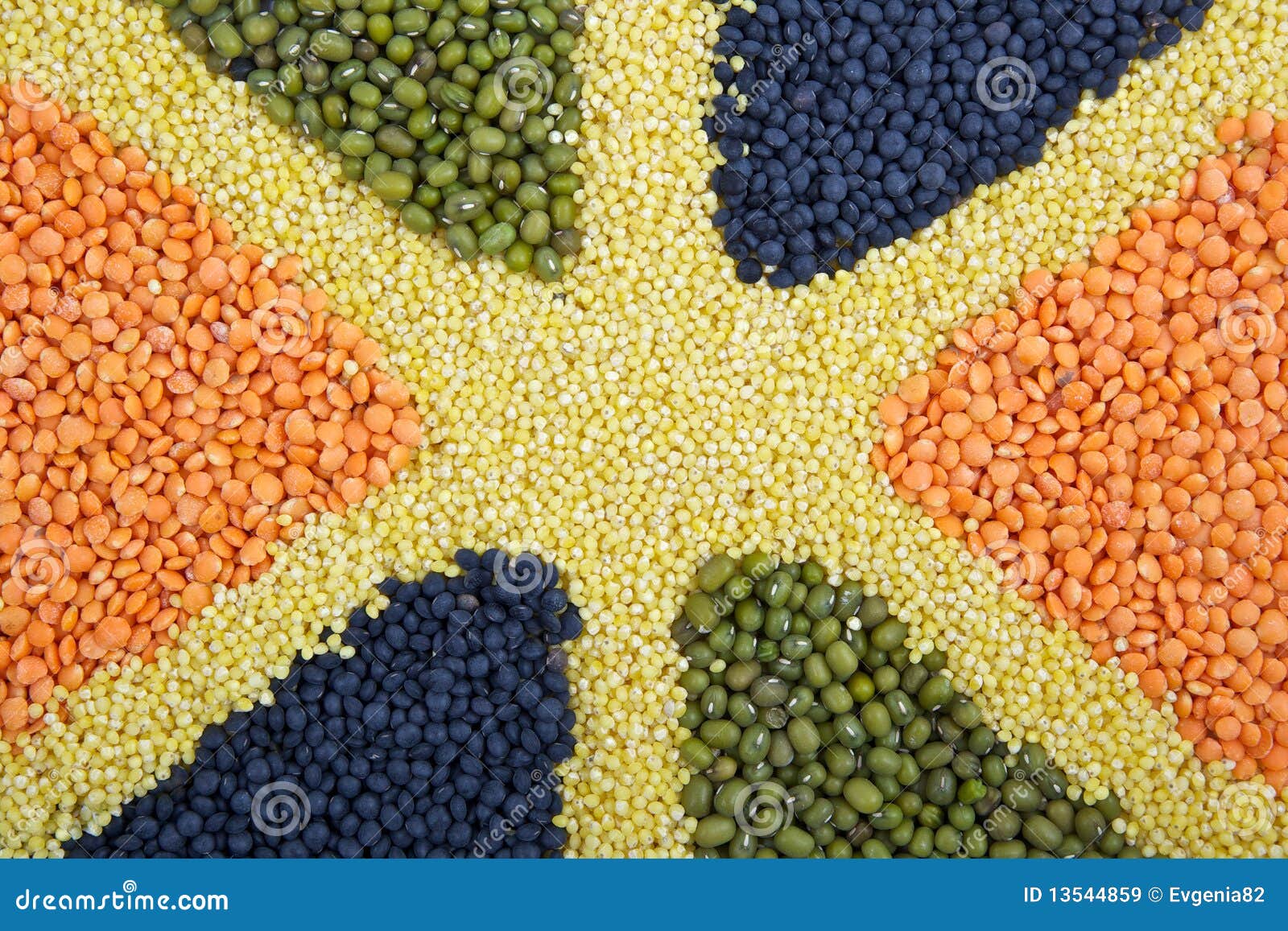 Pattern with color cereals stock image. Image of nutrition - 13544859