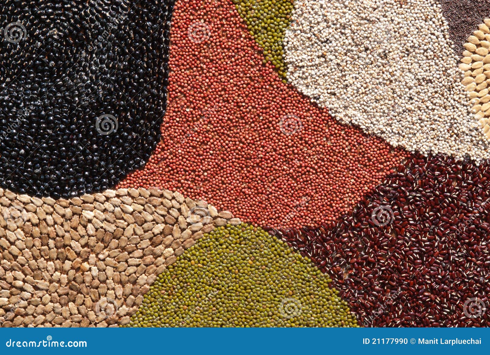 Pattern with Color Cereals . Stock Photo - Image of horizontal, snack ...