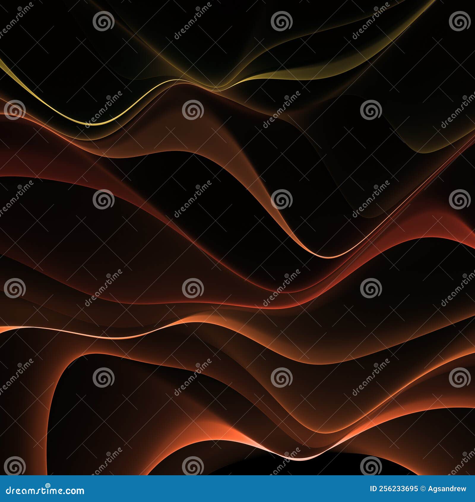 Pattern of Color Fractal Waves Stock Illustration - Illustration of ...