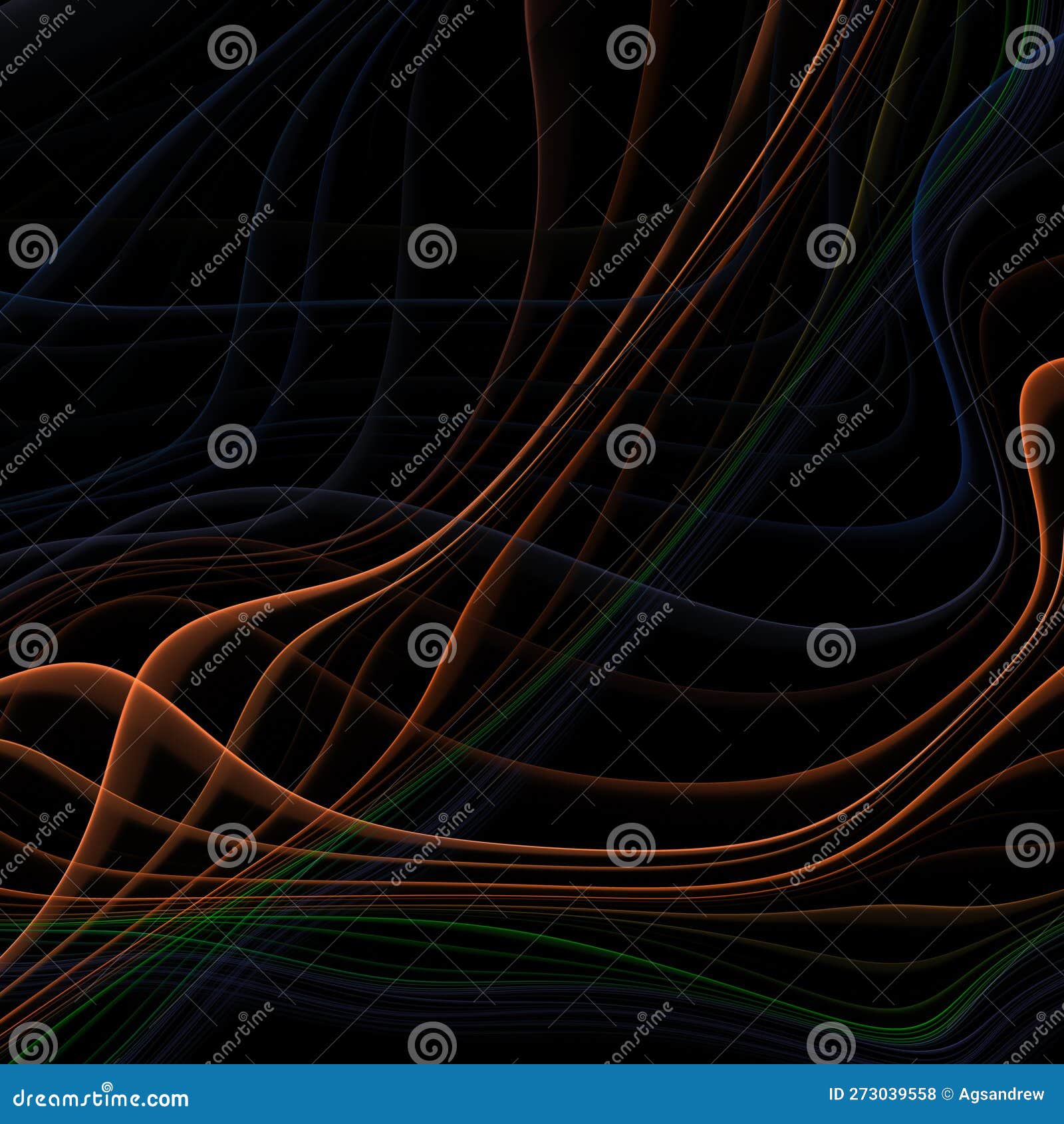 Pattern of Color Fractal Waves Stock Illustration - Illustration of ...