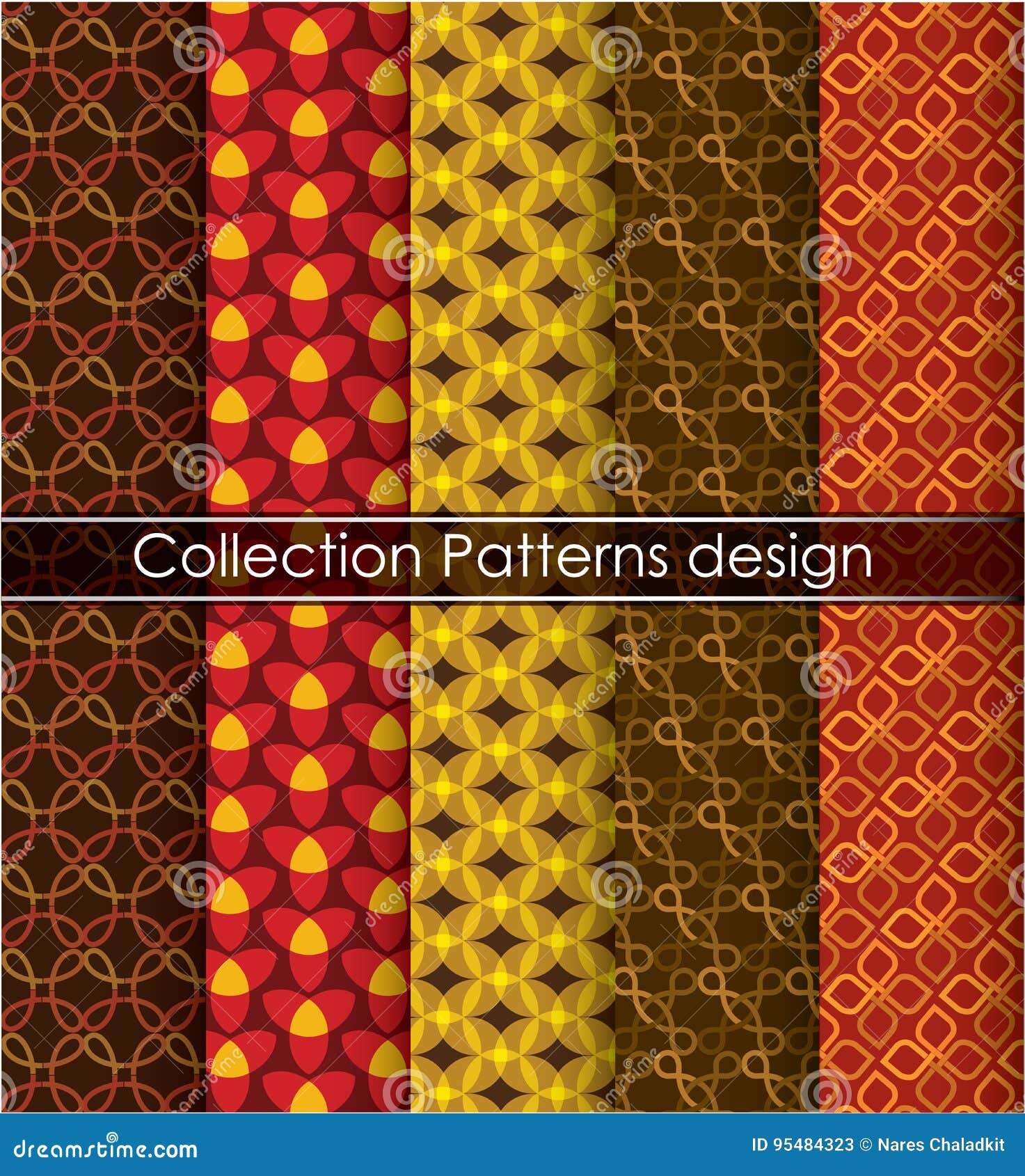 Pattern Color Graphic Collection Stock Illustration - Illustration of ...