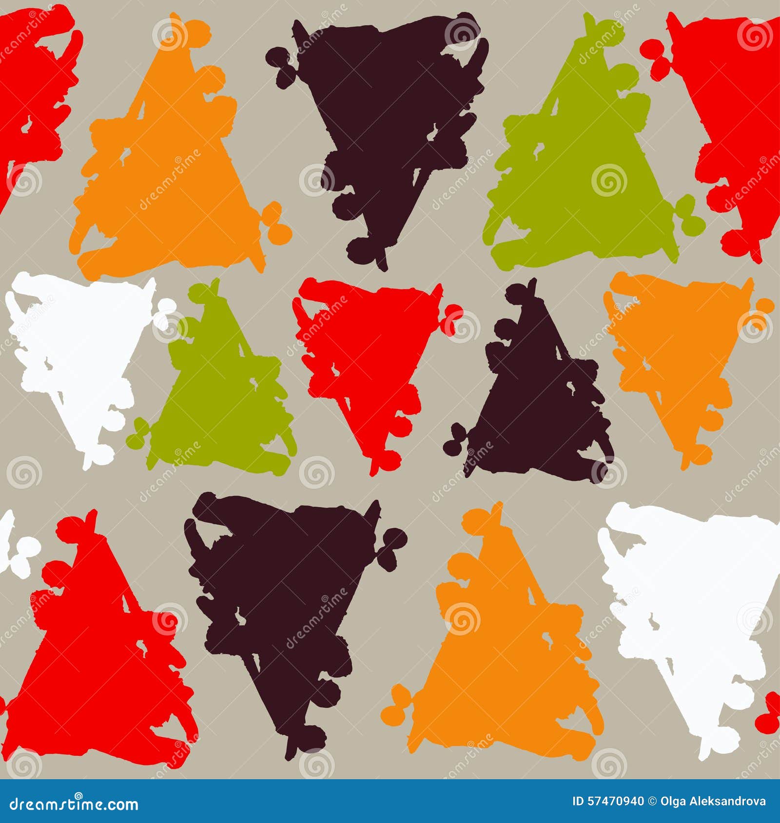 Pattern with color splash stock illustration. Illustration of angled ...