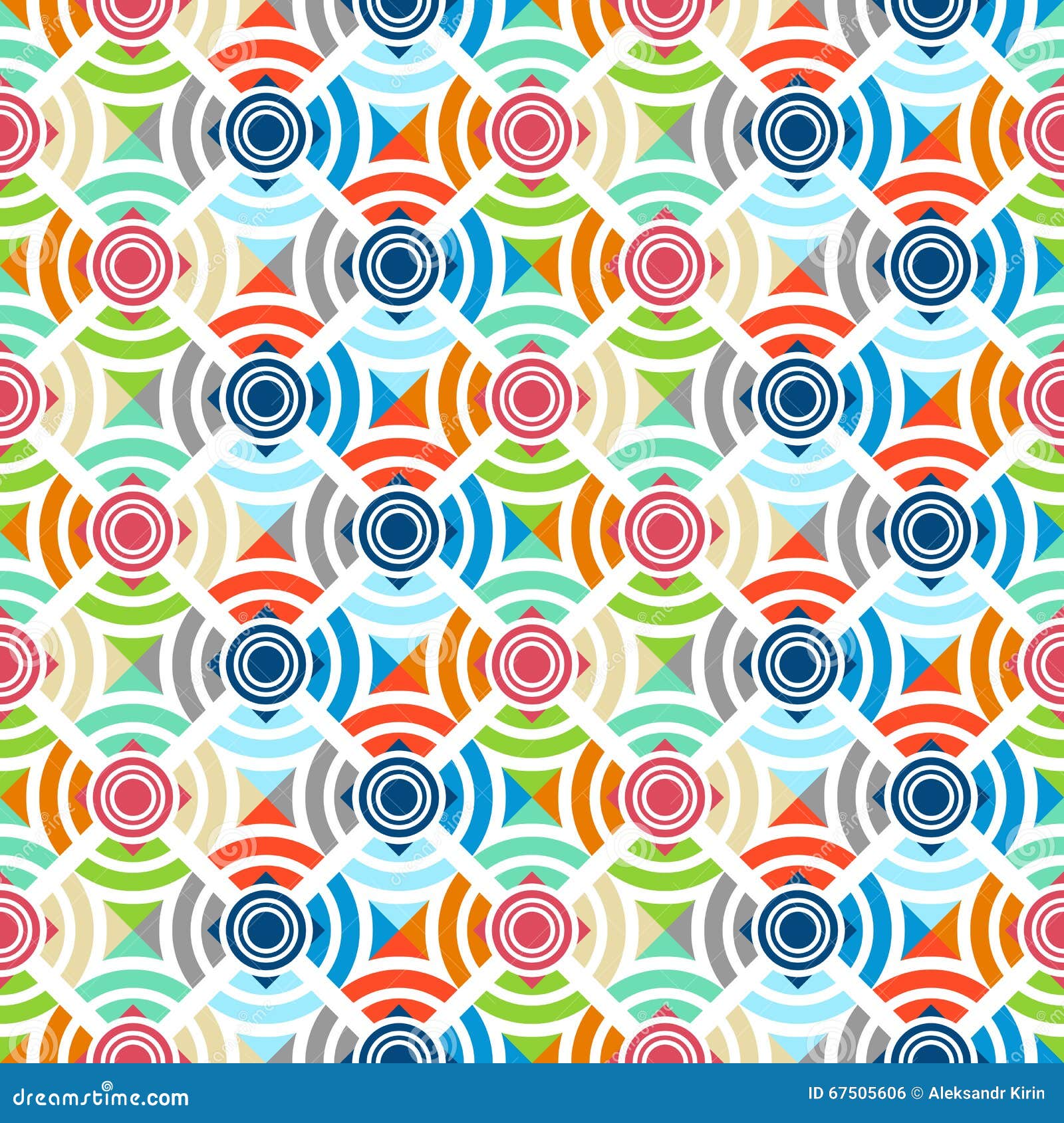 The Pattern of Colored Circles Squares Stock Vector - Illustration of ...