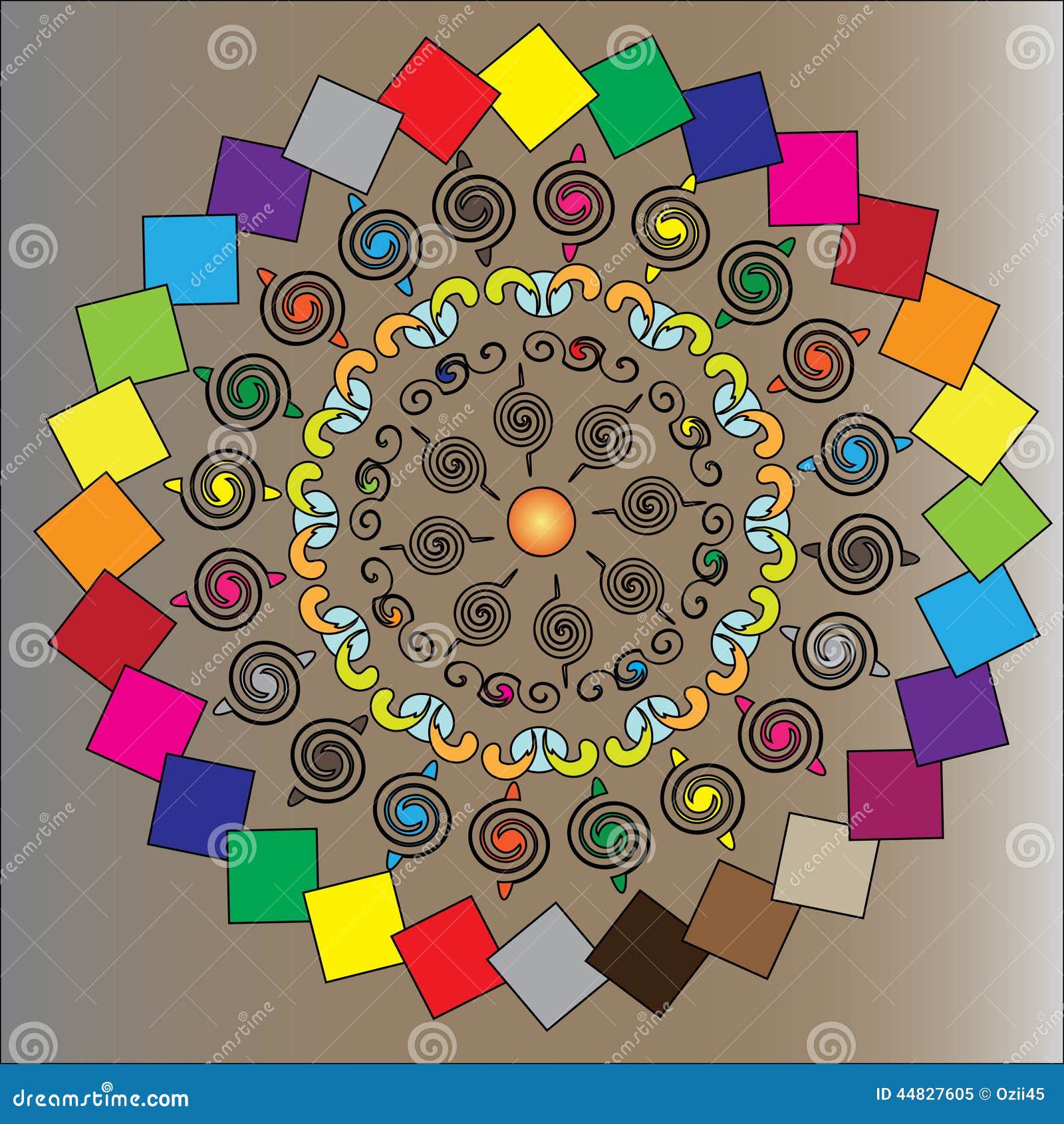 The Pattern of Colored Shapes Stock Vector - Illustration of abstract ...